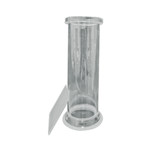 GAS JAR, 50X150MM, WITH COVER,BOROSILICATE GLASS, EACH