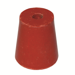 RUBBER STOPPER 1 HOLE 24BX28TX33H (MM) 10/PACK