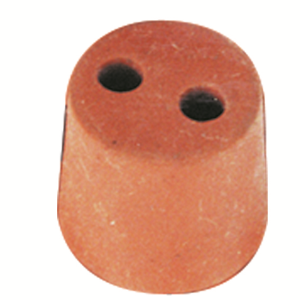 RUBBER STOPPER 2 HOLES 29BX34TX34H (MM) 10/PACK