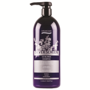 NATURAL LOOK SILVER SCREEN ICEBLONDE SHAMPOO 1 LITRE EA
