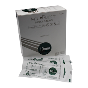 ACU-PUNCH SKIN BIOPSY PUNCH, STERILE, 10MM, 10/BAG