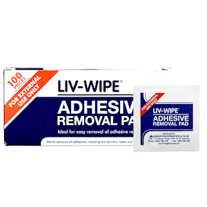 Livingstone Adhesive Remover Wipes - 100 Wipes Per Box