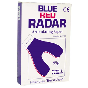 RADARARTIC PAPER 65UM HORSHOE THIN BIO BLUE/RED 6/BX (7100)