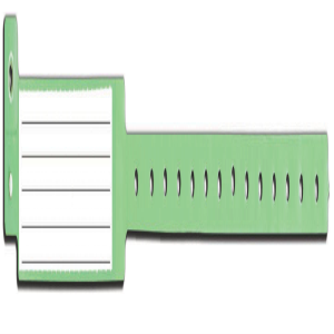 VERI-COLOR IDENTIFICATION BANDS ADULT GREEN (140-15) 250/PK