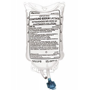 BAXTER IV INFUSION VIAFLEX COMPOUND SOD LAC SOL 500ML 18/CTN
