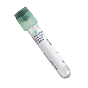 BD VACUTAINER LITHIUM HEPARIN TUBE, 2ML 13X75MM GREEN 100/BX