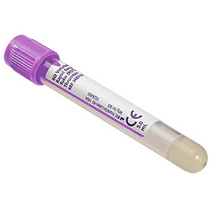 BD VACUTAINER® K3 EDTA TUBE, 13 X 75MM 2ML LAVENDER 100/PACK