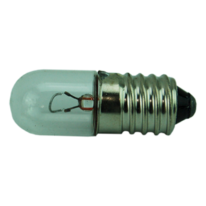 LIGHT GLOBE BULB 27X10X14MM 12V 100MA MES STANDARD TUBE EACH