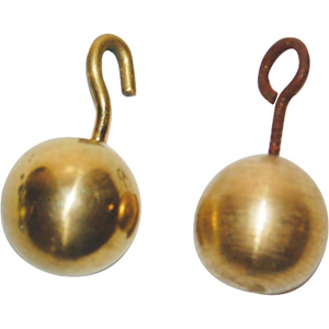 PENDULUM BOB WITH HOOK ROUND 19MM BRASS EACH