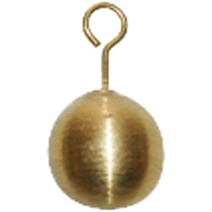 PENDULUM BOB WITH HOOK ROUND 25MM BRASS EACH