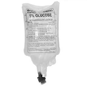 BAXTER 5pct GLUCOSE INTRAVENOUS INFUSION BP, 50ML, EA (MOQ 60)