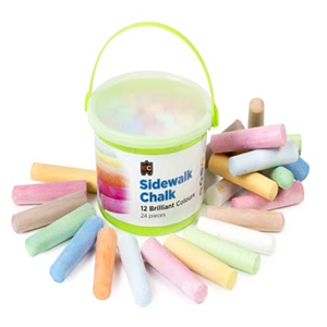 EC SIDEWALK CHALK BUCKET, 100MMX25MM, 24/PK - Livingstone IT