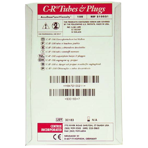 CENTRIX LOW VISCOSITY ORANGE TUBES/PLUGS - Livingstone IT