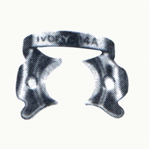 ENDODONTIC IVORY RUBBER DAM CLAMP SIZE 14A MOLAR EA (57356)