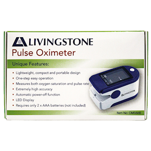 LIV PULSE OXIMETER FINGER, ADULT, 2 AAA BATTRS NOT INCLUDED