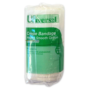 UNIV CREPE BNDAGE,7.5CMX2.3M UNSTRETCHED,4.5M STRETCHD,LOOSE
