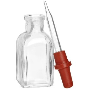 LIV GLASS DROPPING BOTTLE 50ML W/ DROPPER CLEAR EACH