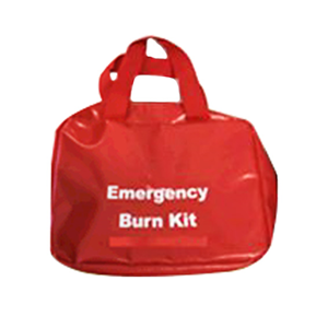 EMERGENCY BURNS KIT, PU, 36 X 16CM, WITH ZIPPER, RED, EACH