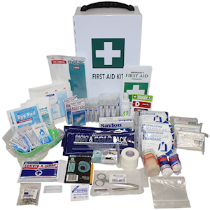 LIV First Aid Kit - New Complete Set in Metal Case for ALDI