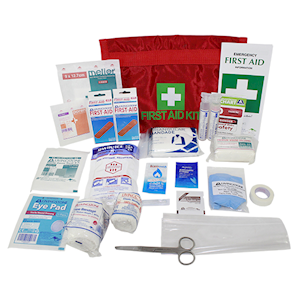 Auto First Aid Kit Class C Plus - Complete Set in Nylon Pouch