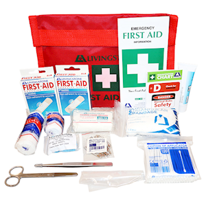 Class C First Aid Kit | Complete Set in Red Nylon Pouch