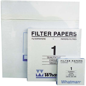FILTER PAPER QUALITATIVE, GRADE 1, MEDIUM, 110MM, 100/PK