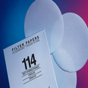 FILTER PAPER QUALITATIVE,GRADE 114,FAST,SMOOTH,125MM,100/PK