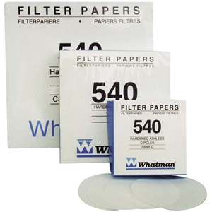 FILTER PAPER QUANTITATIVE,GRD 540,ASHLESS,FAST,110MM,100/PK