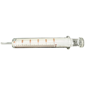 GAS SYRINGE, 100ML, GLASS LUER SLIP TIP, BORO GLASS, EACH