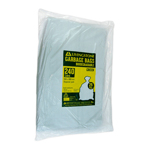 Eco-Friendly 240L Garbage Bags - 115x145cm, 20um, 200-Pack