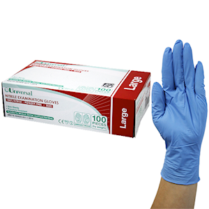 Universal Nitrile Exam Gloves, AS NZ Standard, Powder Free, EN374 ...