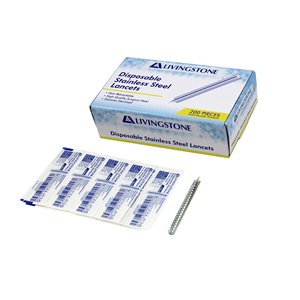 LIV BLOOD LANCET AND SPLINTER PROBE S/S STERILE 200/BOX
