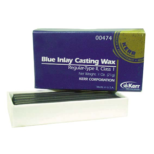 BLUE INLAY CASTING WAX REGISTRATION 60 X 75MM 34G 15/PACK