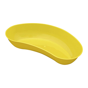 LIV KIDNEY DISH TRAY 230MM GRADUATED 700ML YELLOW PLASTIC EA