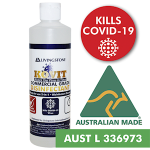 KOVIT COMMGRADE 2IN1 SANITISER CLEANSER 500ML TGA WHITE EACH