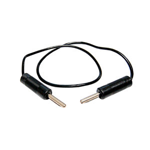 ELECTRICAL CIRCUIT LEADS 50 CMBLACK W/ TWO BANANA PLUG, EA
