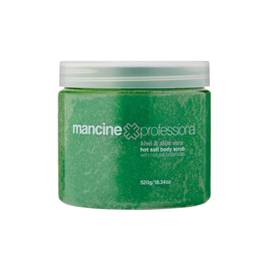 MANCINE HOT SALT BODY SCRUB, KIWI & ALOE, 520 GRAMS, EACH