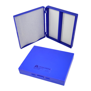 LIV MICROSLIDE PLAS CASE 100SLIDE 200X160X35MM HINGED ABS EA