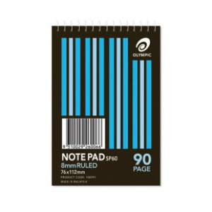 NOTEPAD A7 RULED WHITE (TOP-OPEN) EACH - Livingstone IT