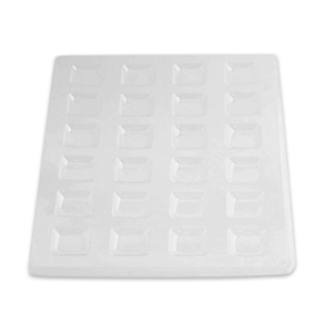 PLASTIC BLOOD GROUPING TILES, 6X4 WELLS (I-10366), 100/PACK