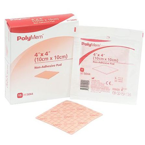 POLYMEM NON-ADHESIVE DRESSING, 10 X 10CM, PINK, 15/BOX