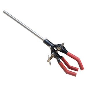 Livingstone Retort Clamp 3-Fork | Rubber Insulated, Alum