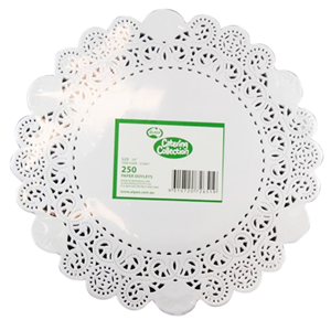 ROUND PAPER LACE DOYLEY, 10IN (256MM), 250/PK