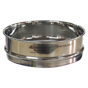 SIEVE, 425 MICRONS, 200MM DIA, 50MM HEIGHT, SS, CERT, EA