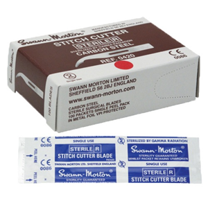 SWANN MORTON STITCH CUTTERS SHORT STERILE 100/BOX