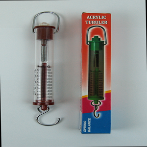 SPRING BALANCE TUBULAR CYLINDRICAL 500G/5N GRADUATED EACH
