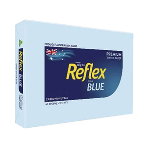 REFLEX PREM TINTED COLOUR PAPERS A4 BIO BLUE 500SHEETS/REAM
