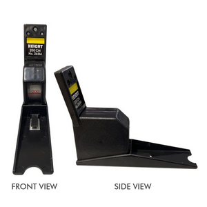 STATURE/HEIGHT MEASURE TAPE, 2M WALL MOUNTED BLACK COLOUR EA