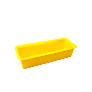 AUTOPLAS FLAT INJECTION TRAY, 270X100X40MM, PP, YELLOW, EACH