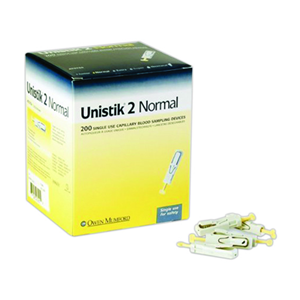 UNISTICK 2 NORMAL BLOOD LETTING DEVICE, 200/BOX